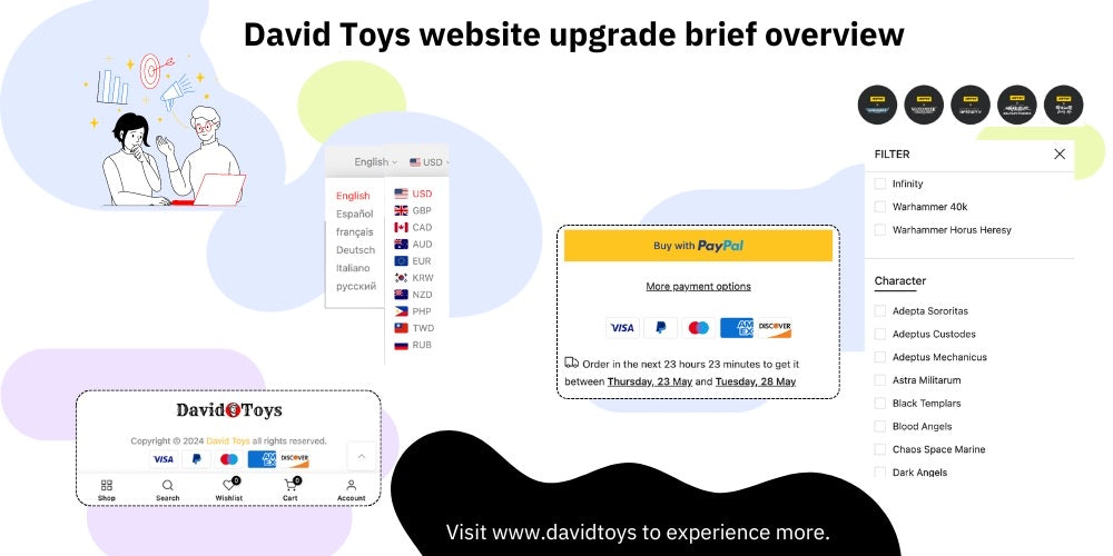 David Toys Website Upgrade Introduction