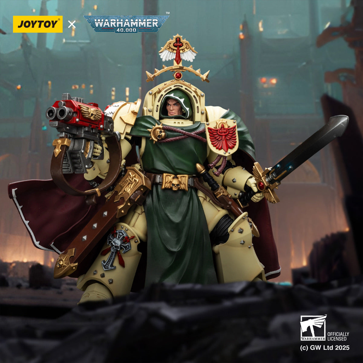JoyToy Warhammer 40K Dark Angels Belial, Grand Master of The Deathwing ...