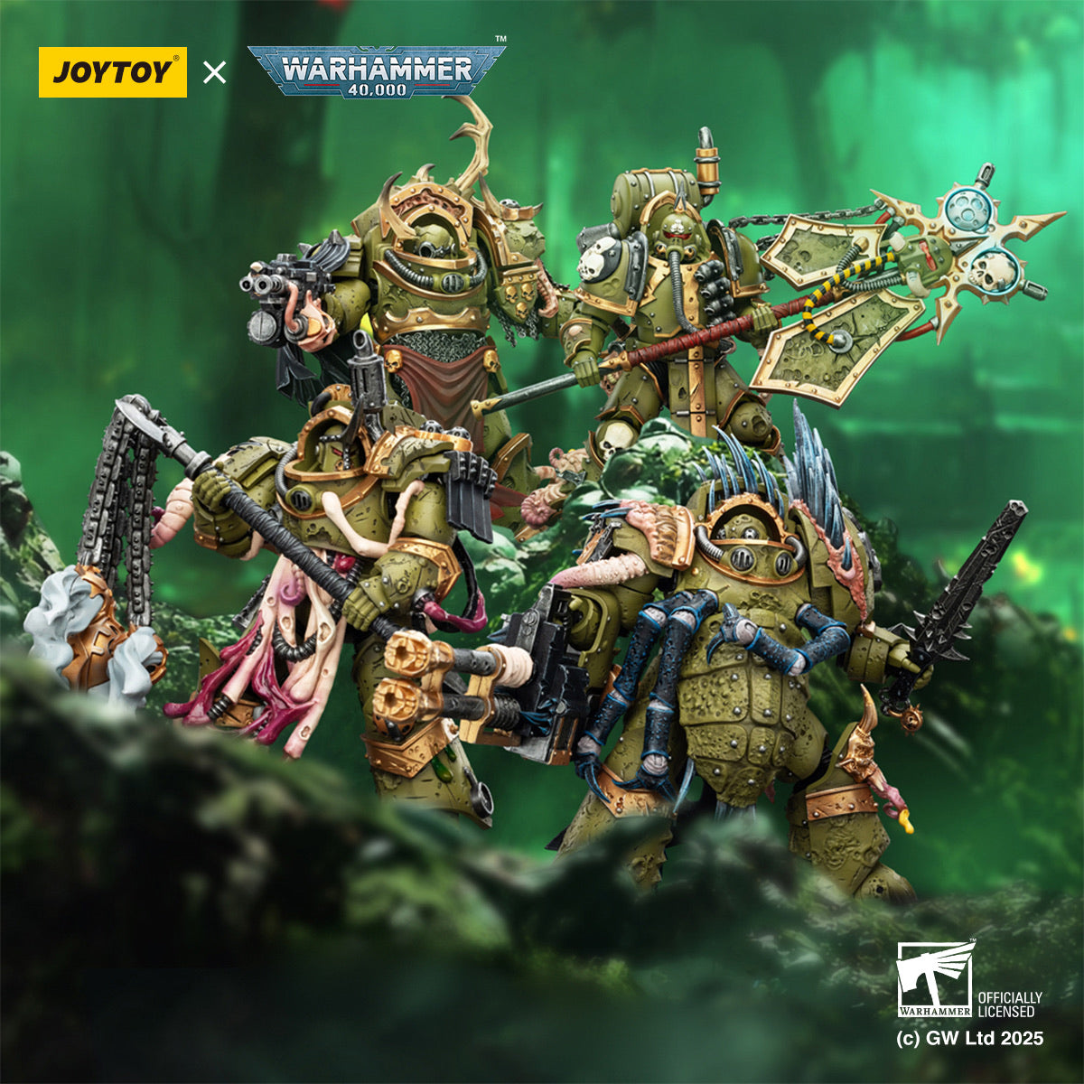 JoyToy Warhammer 40K Death Guard Blightlord Terminators and Plague Mar ...