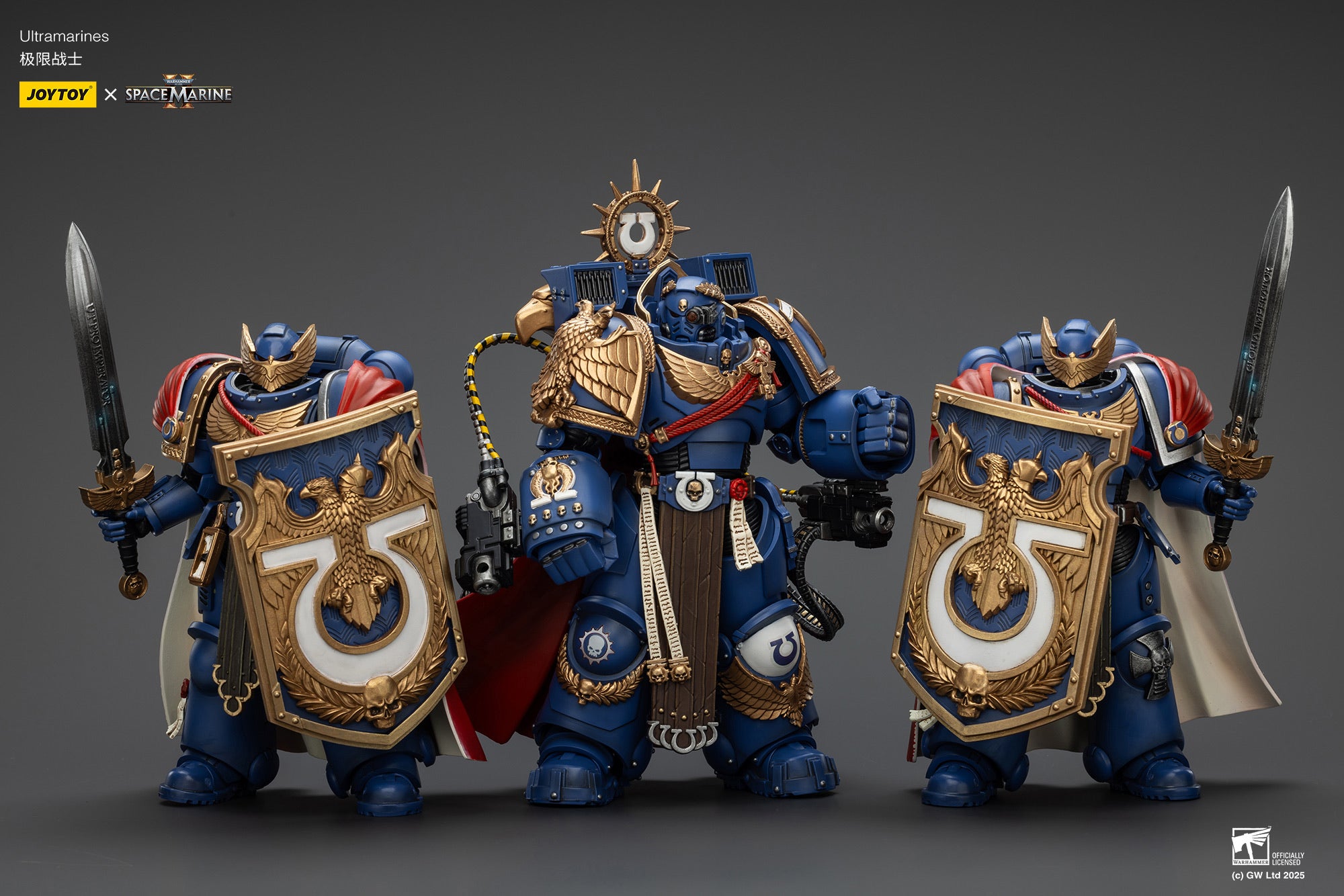JoyToy Warhammer 40K Space Marine 2 Ultramarines Marneus Calgar and Vi ...