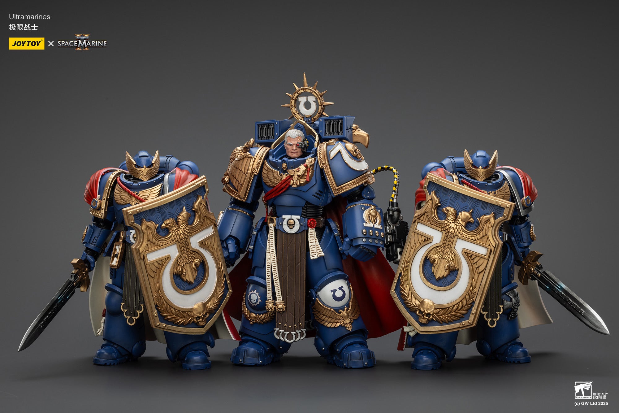 JoyToy Warhammer 40K Space Marine 2 Ultramarines Marneus Calgar and Vi ...