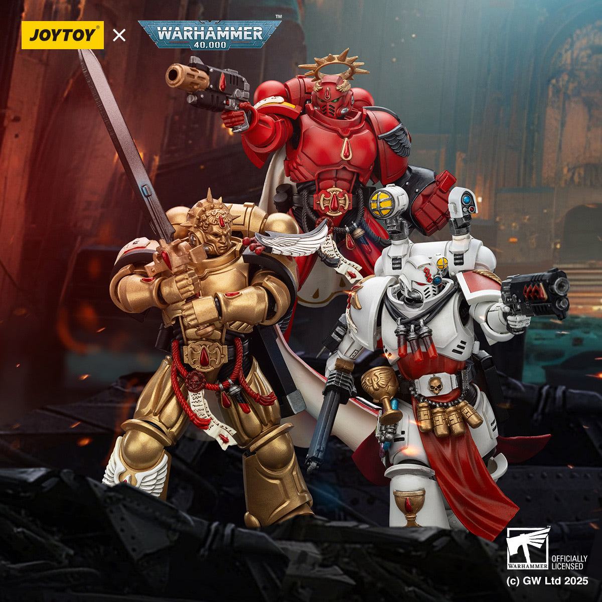 JoyToy Warhammer 40K Blood Angels Sanguinary Priest and Captains ...