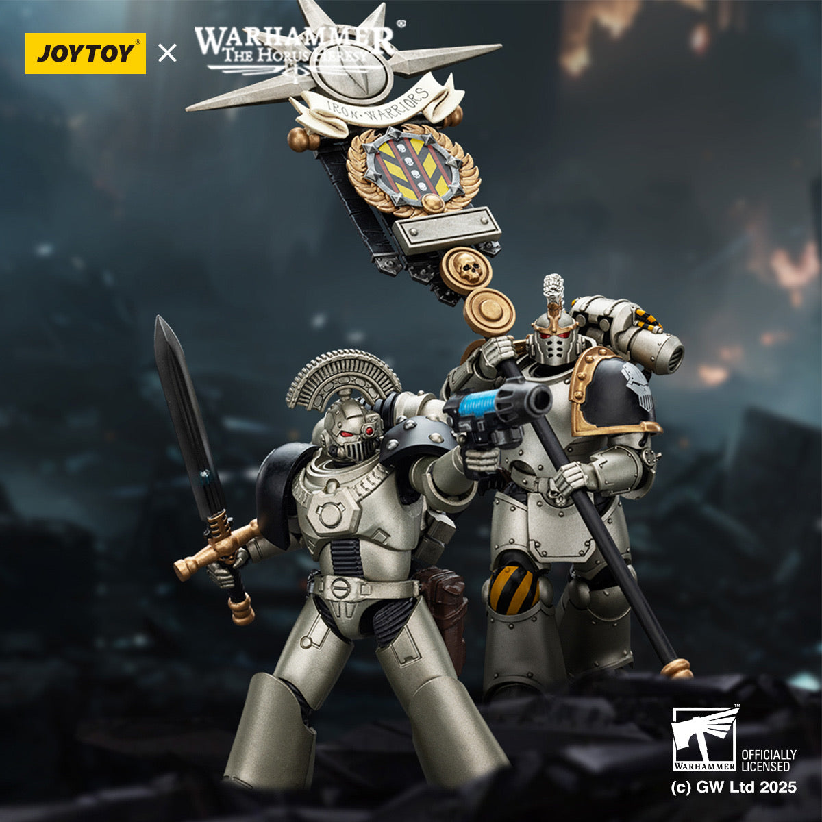 JoyToy Warhammer Iron Warriors MKVI Tactical Sergeant and Command Squa ...