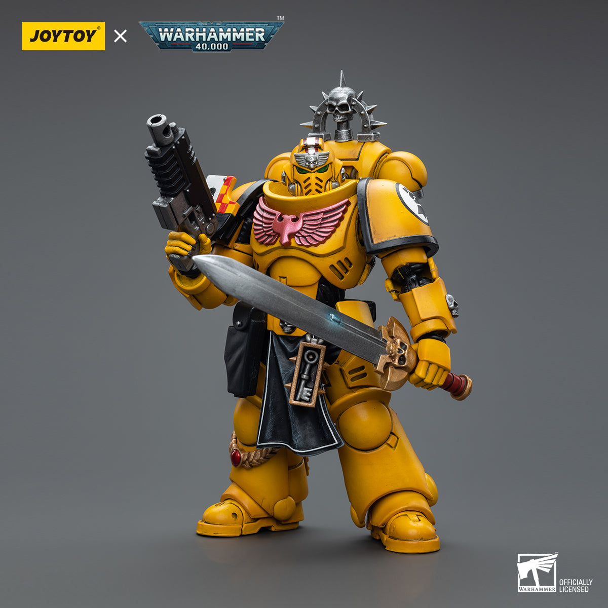 JoyToy 1/18 Warhammer 40K Imperial Fists Lieutenant with Power Sword ...