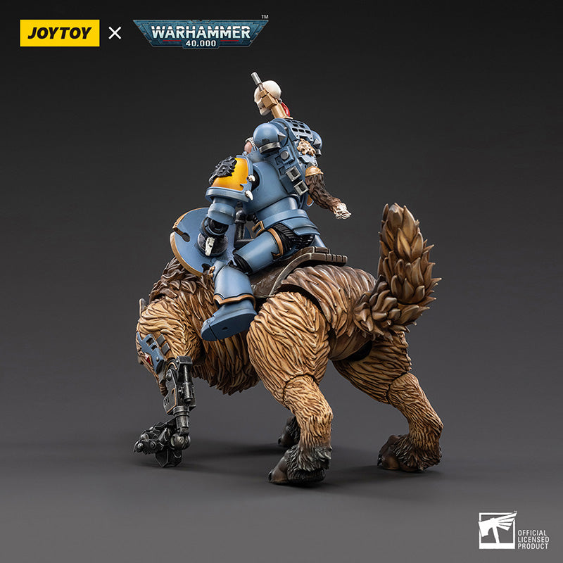 JoyToy 1/18 Warhammer 40K Space Wolves Thunderwolf Cavalry Bjane ...