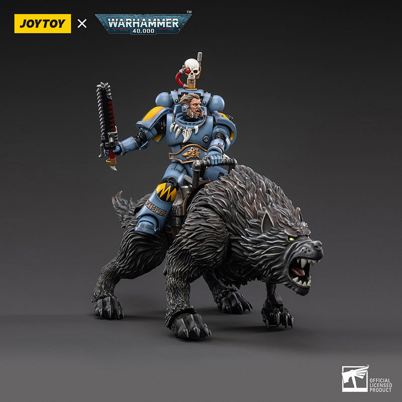 JoyToy 1/18 Warhammer 40K Space Wolves Thunderwolf Cavalry Frode ...
